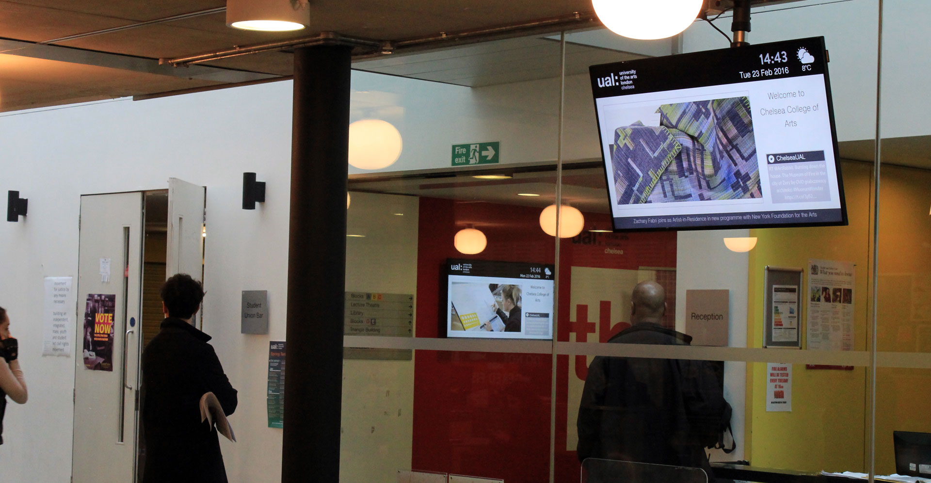 Embed Signage Cloud Digital Signage Software – Chelsea Arts College London – University of ...