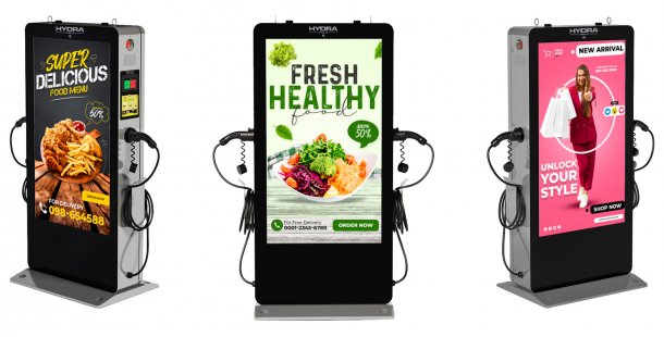 embed signage available now on Hydra Apollo EV Chargers | embed signage ...